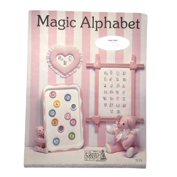 Country Mouse | Office | Vintage Cross Stitch Patterns Magic Alphabet ...